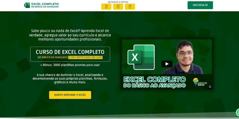 Os 7 Melhores Cursos de Excel Online em 2022 - Concurseiro 24 horas